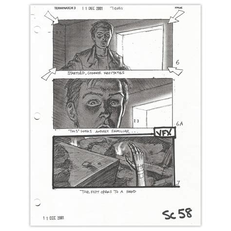 Terminator 3 2003 Storyboard Objets De Films