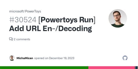 Powertoys Run Add Url En Decoding · Issue 30524 · Microsoft
