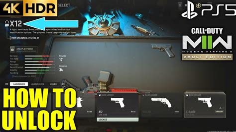 How To Unlock X12 Mw2 How To Get X12 Mw2 Mw2 X12 Handgun Unlock