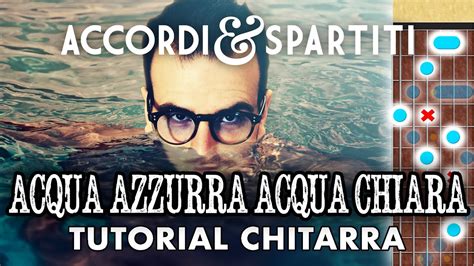 ACQUA AZZURRA ACQUA CHIARA Tutorial Chitarra Lucio Battisti YouTube
