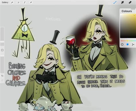 Female Bill Cypher Gravity Falls Bill Gravity Falls Fan Art Bill Cipher