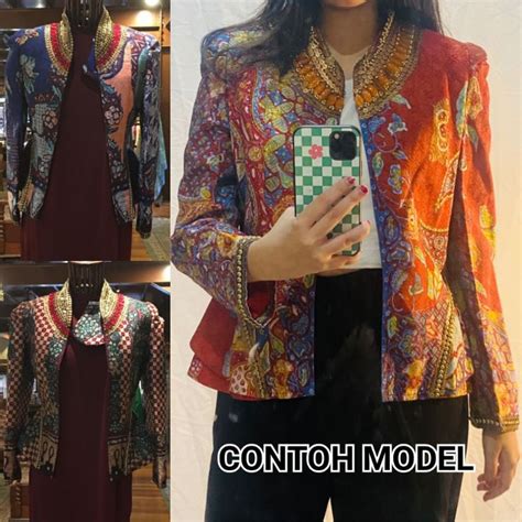 Model Jas Batik Wanita Modern 57 Koleksi Gambar