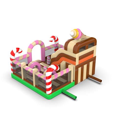 6x6 Inflatable Playground In A Candy Theme