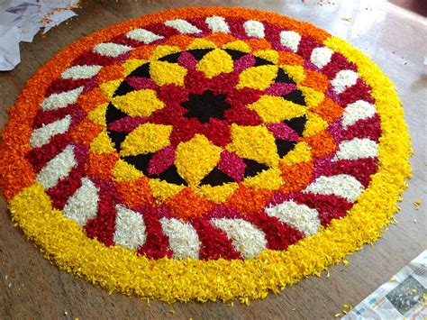 Collection Of Top Onam Pookkalam Designs Latest 2020 Simple Flower