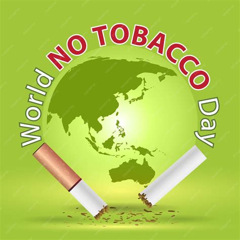 Premium Vector World No Tobacco Day Vector Concept Stop Smoking
