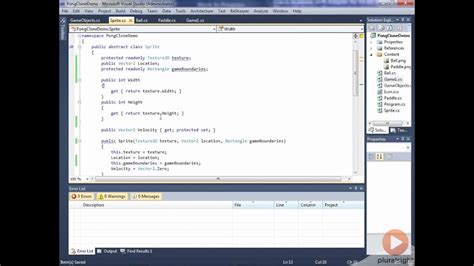 Detect Sprite Collisions With MonoGame Game Development Pluralsight YouTube