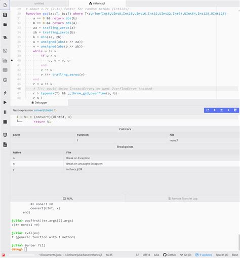FR Release Schedule For Debugger Issue 257 JunoLab Juno Jl GitHub