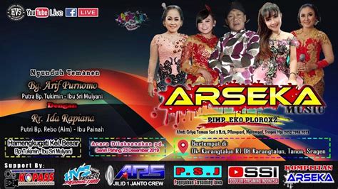 Live Streaming Campursari ARSEKA MUSIC ARS JILID 1 HVS SRAGEN 1 LIVE KARANGTALUN TANON I