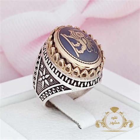 انگشتر شیر و خورشید مردانه گالری نقره مشهد