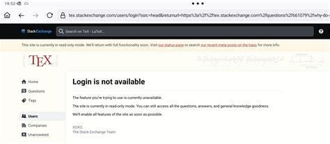 Site In Read Only Mode Only On Firefox And Only On One Device Tex