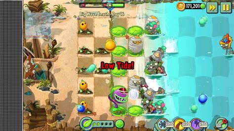 Plants Vs Zombies 2 Big Wave Beach Day 16 End Part 1 Plants Vs