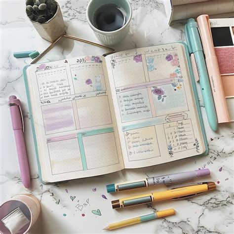 Creative And Functional Bullet Journal Weekly Spread With Habit Tracker
