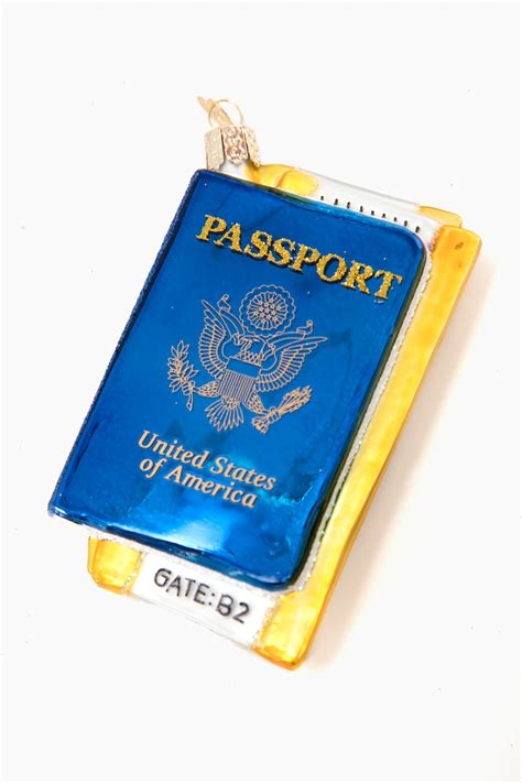 Passport Ornament Old World Christmas