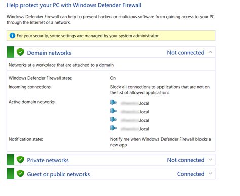 Windows Firewall Domain Profile Active When Network Cable Plugged In Then 30 Seconds Later
