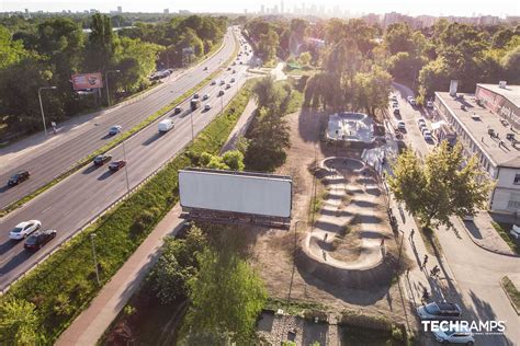 Skatepark betonowy Warszawa Wał Miedzeszyński