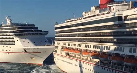 Two Carnival Cruise Ships Collide In Cozumel Mexico