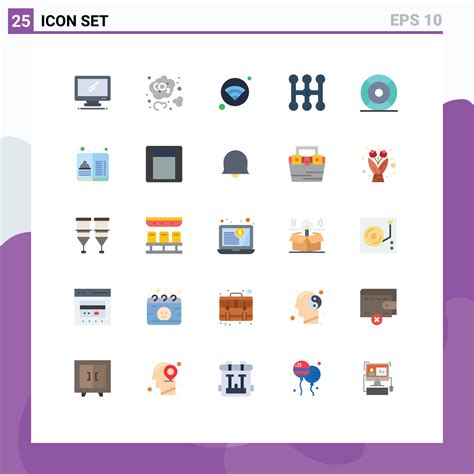 Set Of Modern UI Icons Symbols Signs For Essential Transmission Dioxide Manual Wifi Editable