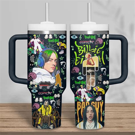 Billie Eilish Music Custom Stanley Quencher 40oz Stainless Steel