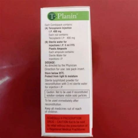 Mg T Planin Teicoplanin Injection At Piece Teicoplanin Injection In Surat ID