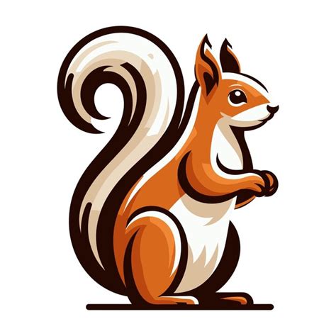 Premium Vector Cute Squirrel Full Body Character Vector Illustration