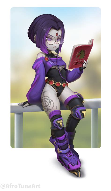 Afrotunaart Raven Dc Dc Comics Elden Ring Absurdres Highres Girl Against Railing Aged