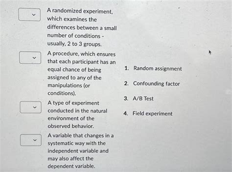 solved a randomized experiment which examines the