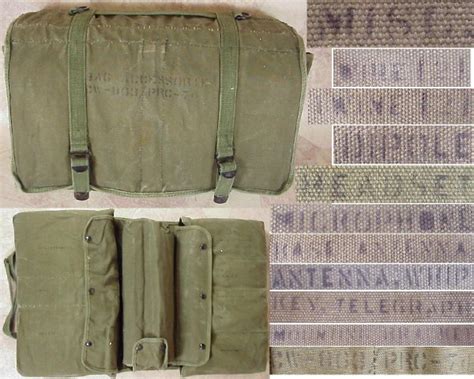 Us Wwii Bag Radio Accessrories Prc 70 Emty Very Good Condition The