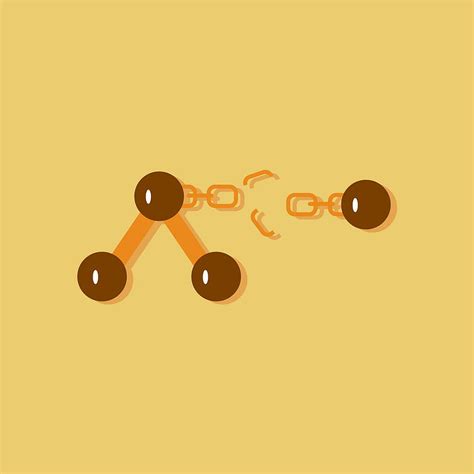 플랫 아이콘 디자인 컬렉션 원자와 부러진 된 체인 벡터 Ai Eps Uidownload