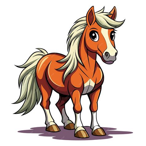 Premium Vector Cute And Charming Horse Vector Cartoon