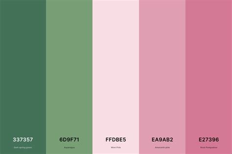 25 Best Pink Color Palettes With Names And Hex Codes Color Palette