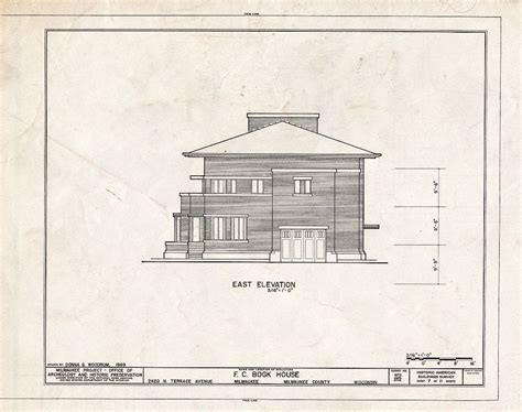Blueprint Habs Wis40 Milwa15 Sheet 7 Of 11 F C Bogk House
