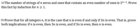 Solved Athe Number Of Strings Of N Zeros And Ones That