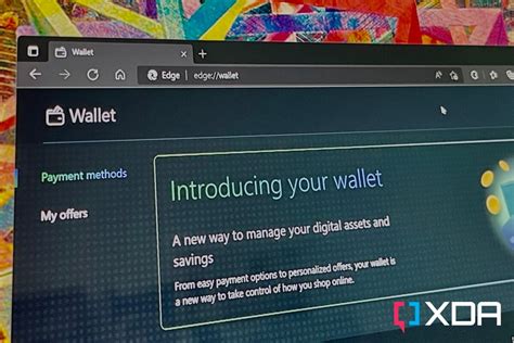 microsoft edge is testing a wallet feature with some people