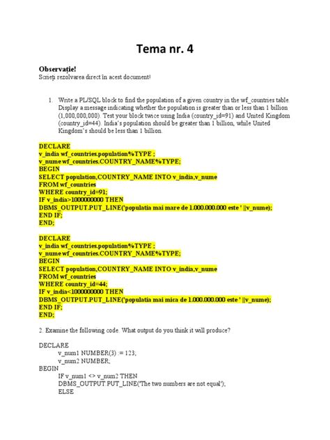 Ubd Lab4 Pdf Control Flow Plsql