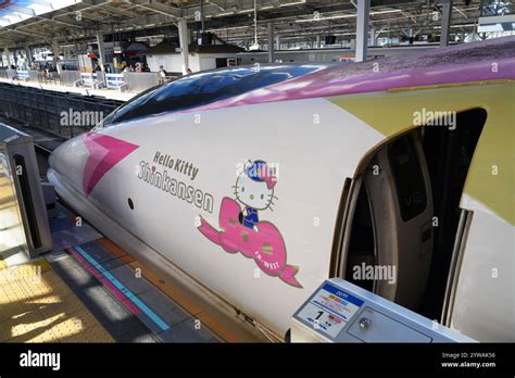 Osaka Japan 9 Nov 2024 View Of The Special Livery Hello Kitty Shinkansen A High Speed Bullet