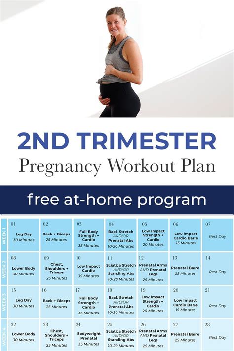 Second Trimester Workout Plan Artofit
