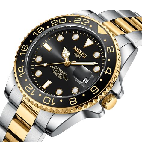 NIBOSI Reloj De Pulsera Mec Nico Para Hombre De Lujo Autom Tico De Acero Inoxidable