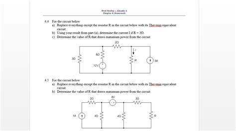 Solved Real Analog Cirkuits Chapter Homework For The Chegg