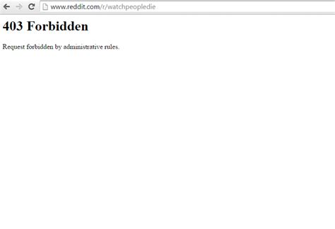 403 Forbidden Request Forbidden By Administrative Rules Rhelp