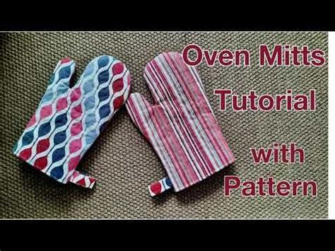 How To Make An Easy Oven Mitts YouTube Oven Gloves Pattern Oven
