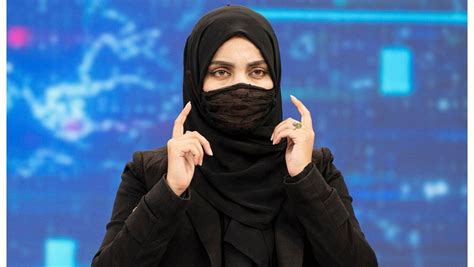 Afghan Women Tv Presenters Cover Faces On Air