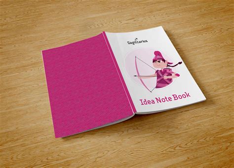 Sagittarius Idea Notebook Cover Design Graphic By Rightpopgraphix