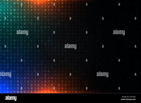 Digital Binary Code Tech Concept A Programming Language Vector Stock