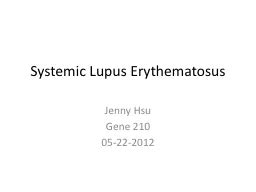 PPT Systemic Lupus Erythematosus PowerPoint Presentation
