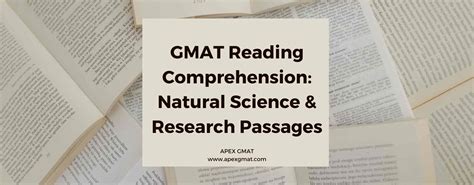 Gmat Reading Comprehension Natural Science Research Passages Apexgmat