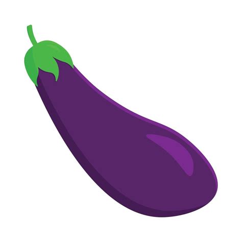 Eggplant Clip Art Fruits And Vegetables List Cute Cartoon Vector