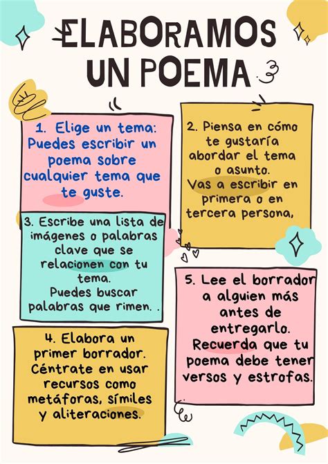 Pasos Para Hacer Un Poema Poemas Vrogue Co