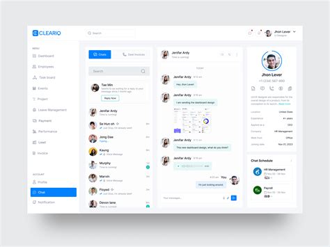 Chat Management Dashboard Uiux Design On Behance Mobile App Design