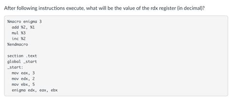 Solved After Following Instructions Execute What Will Be