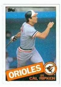 Cal Ripken Jr Baseball Card Baltimore Orioles 1985 Topps 30